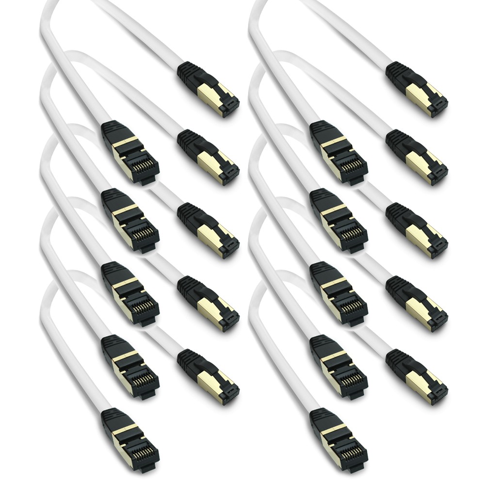 ARLI 10x 0,25 m RJ45 Patchkabel cat8.1